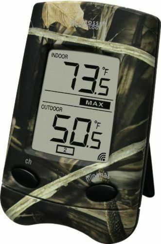 Ws-9002u-camo La Crosse Technology Wireless Thermometer With Tx6u ...