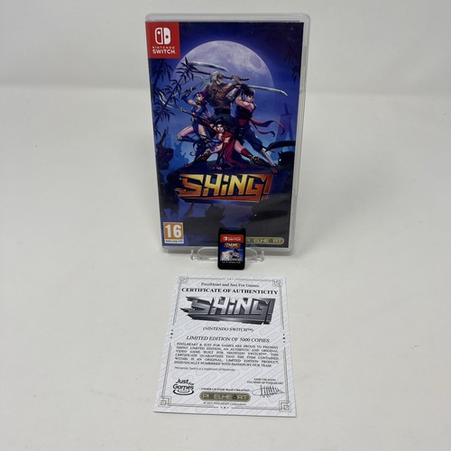 Shing! Limited Edition Box for Nintendo Switch #2152/5000 Fast Shipping ...