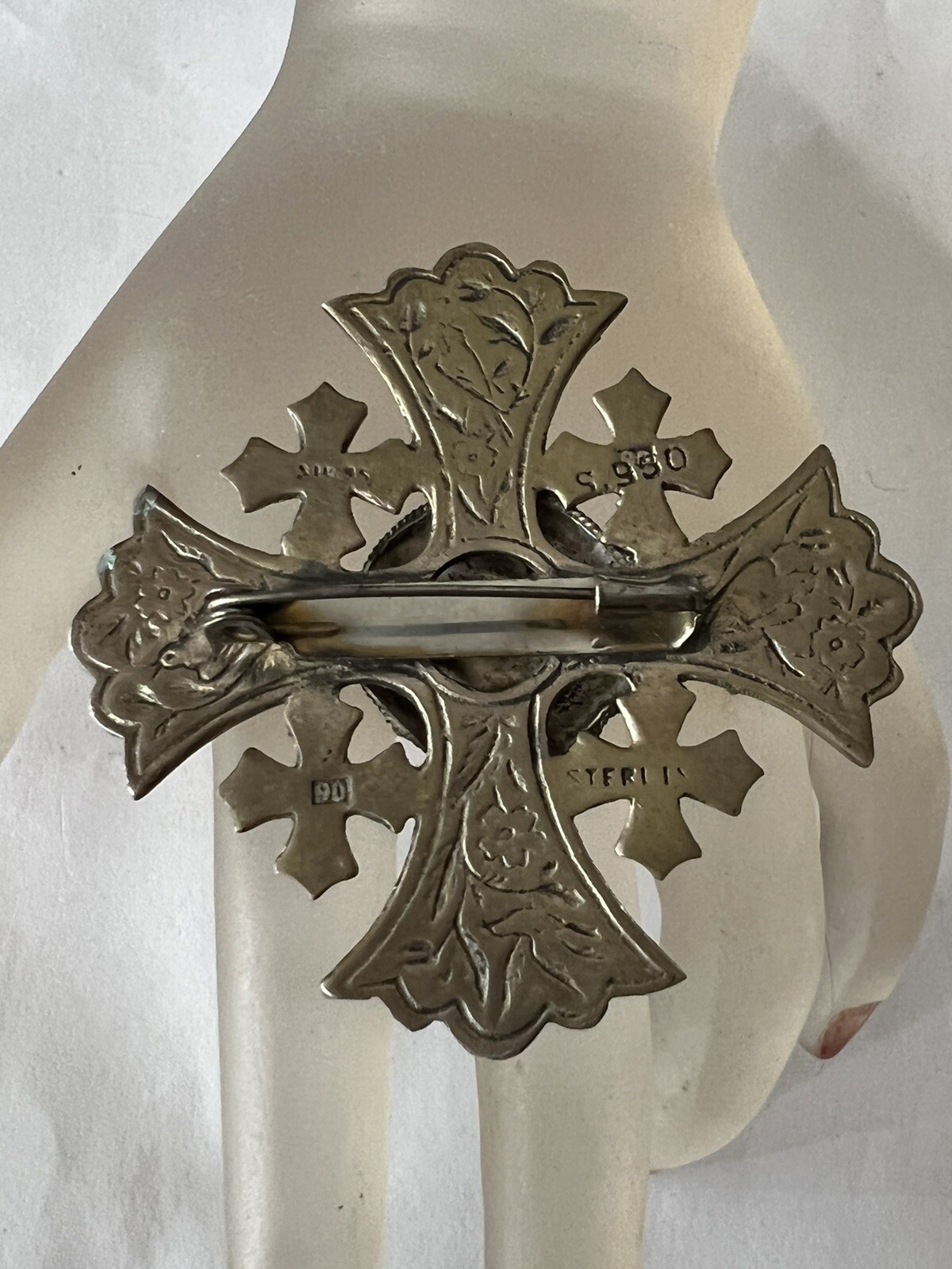 Amazing Antique Vintage Jerusalem Crusaders Cross Sterling Silver ...