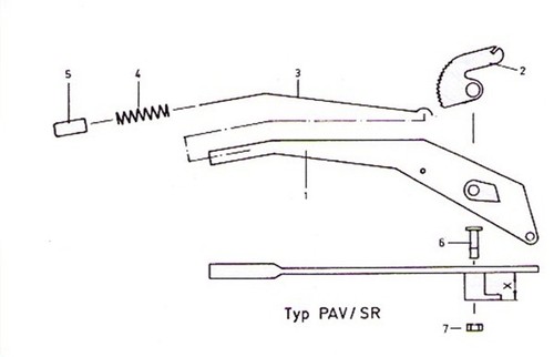 Handbremshebel für Peitz PAV-SR (Maß X: 21 mm) Handbremshebel Anhänger ...