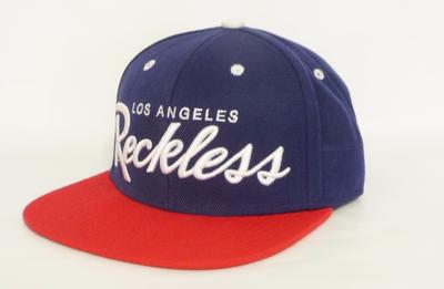Young & Reckless LA Scrip Blue Red Snapback Wool Blend Hat Ball Cap New ...
