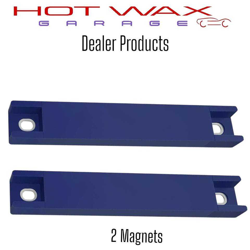 2 Coated Magnetic License Plate Holders , Magnet, Tag, Plate, Test ...