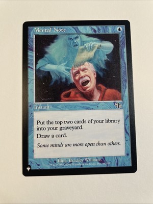 MTG Mental Note The List Reprints Regular 46 blue mill draw card 1 drop ...