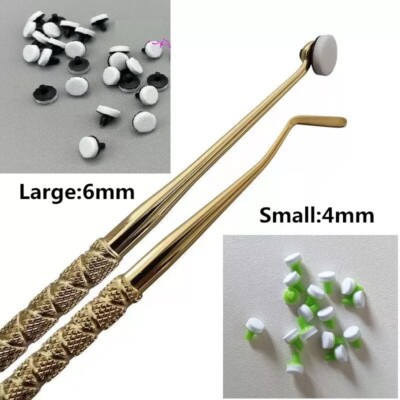 1Kit Dental Gold Veneer Composite Resin Foam Pads Filling Spatula ...