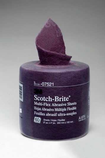 3M 7521 Scotch-brite Multi-flex Abrasive Sheet Roll Very Fine Grade ...