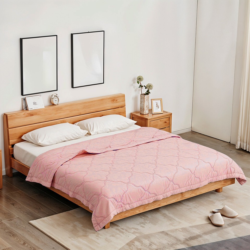 Soft Comfortable Summer Quilt Washable Double Bed Quilt Thin Wadding ...