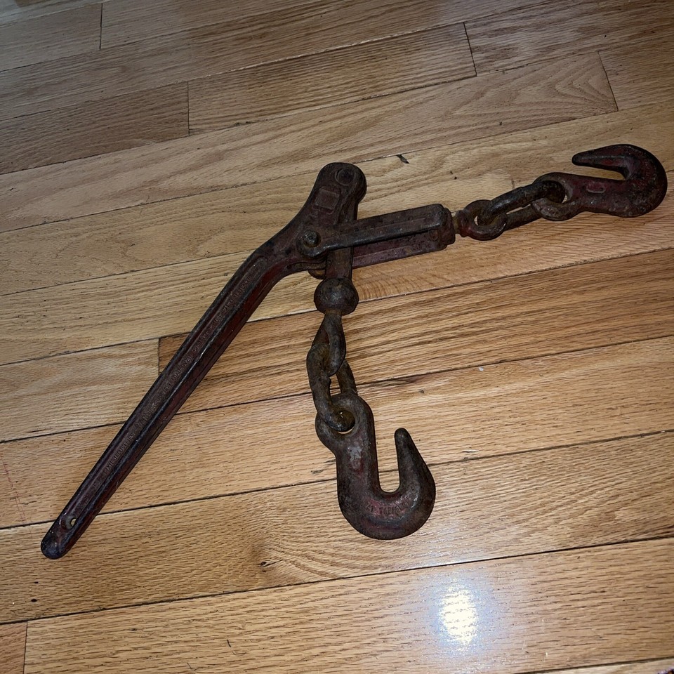 Vintage Dixie Industries Chain Load Binder Winch 9200 LBS. 3/8-1/2 Cm ...