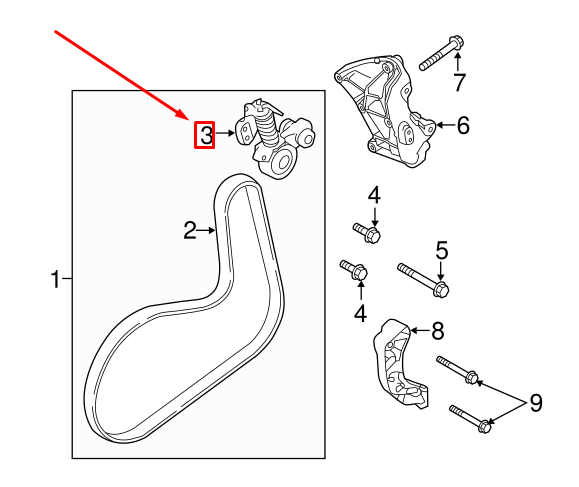 VOLVO S60 MK2 Belt Tensioner 31460372 NEW GENUINE | eBay