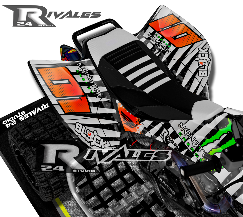 Honda TRX 450R 450ER graphics kit 2004 2005 2006 to 2014 decals ...