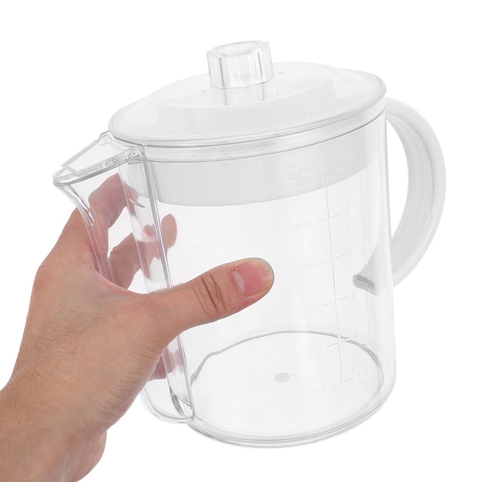 Plastic Grease Trap Separator with Strainer Fat Measuring Cup Cooking ...