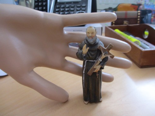 Father PADRE PIO Figurine priest Catholic Religious Statue Patron ...