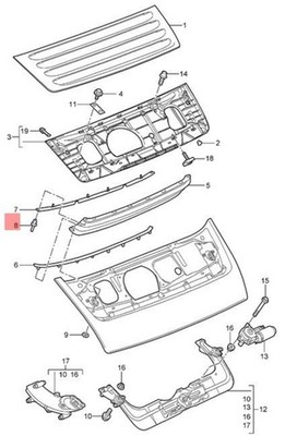 Genuine PORSCHE 2 718 Boxster Cayman 911 Carrera T Spreader Rivet ...