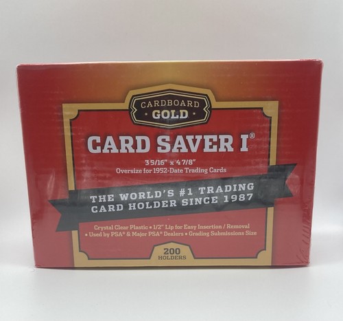 Cardboard Gold Card Saver I Card Holders (200) PSA Grading Size - FREE ...