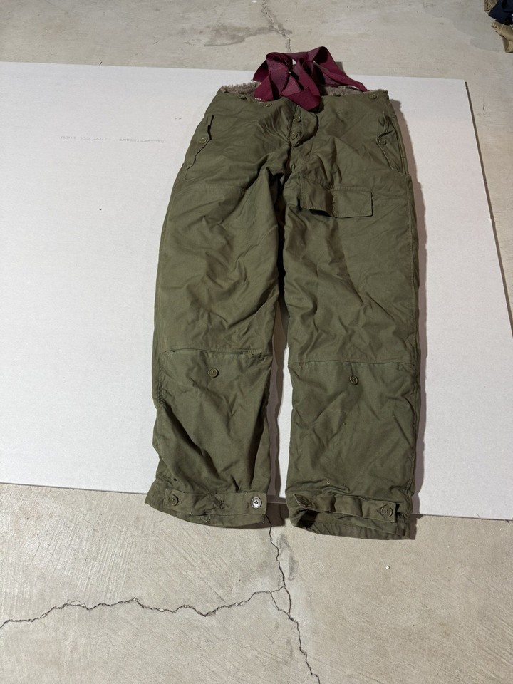 40s USAF Vintage H. Bernstein & Co B-11 Winter Flight Pants Sz 38 Air ...