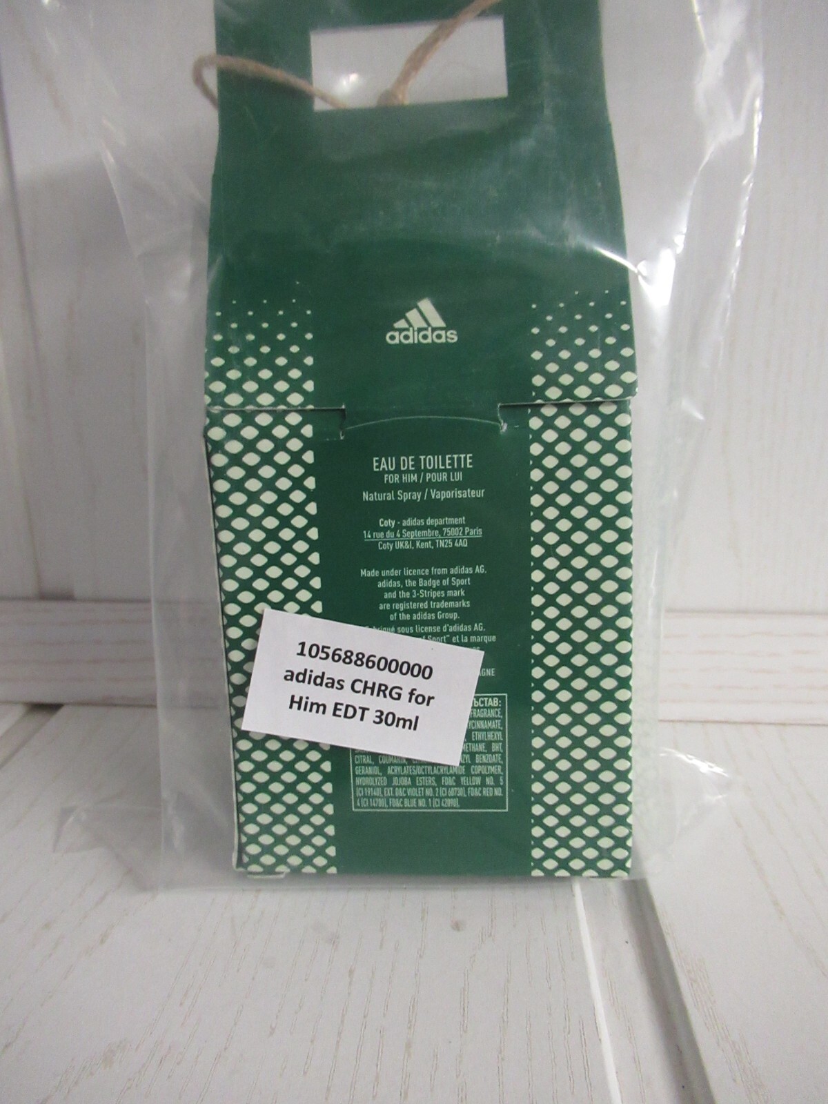 Adidas CHRG Charge 30 ml Eau de Toilette EdT Spray ...