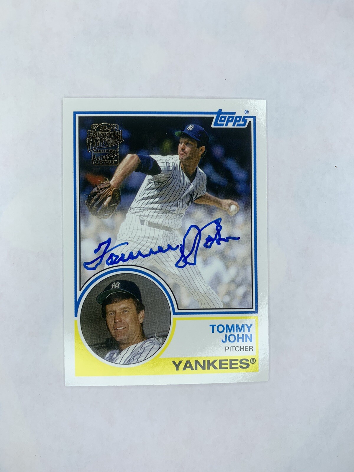 2022 Topps Archives Tommy John Autograph card | eBay