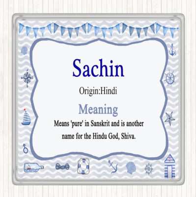 Sachin Name Meaning Drinks Mat Coaster Nautical | eBay