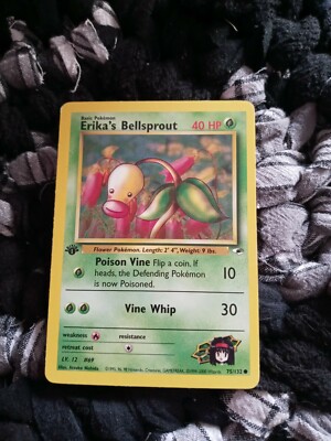 Pokemon - 1st Edition BELLSPROUT 75/132 - Gym Heroes - Common - EXC | eBay