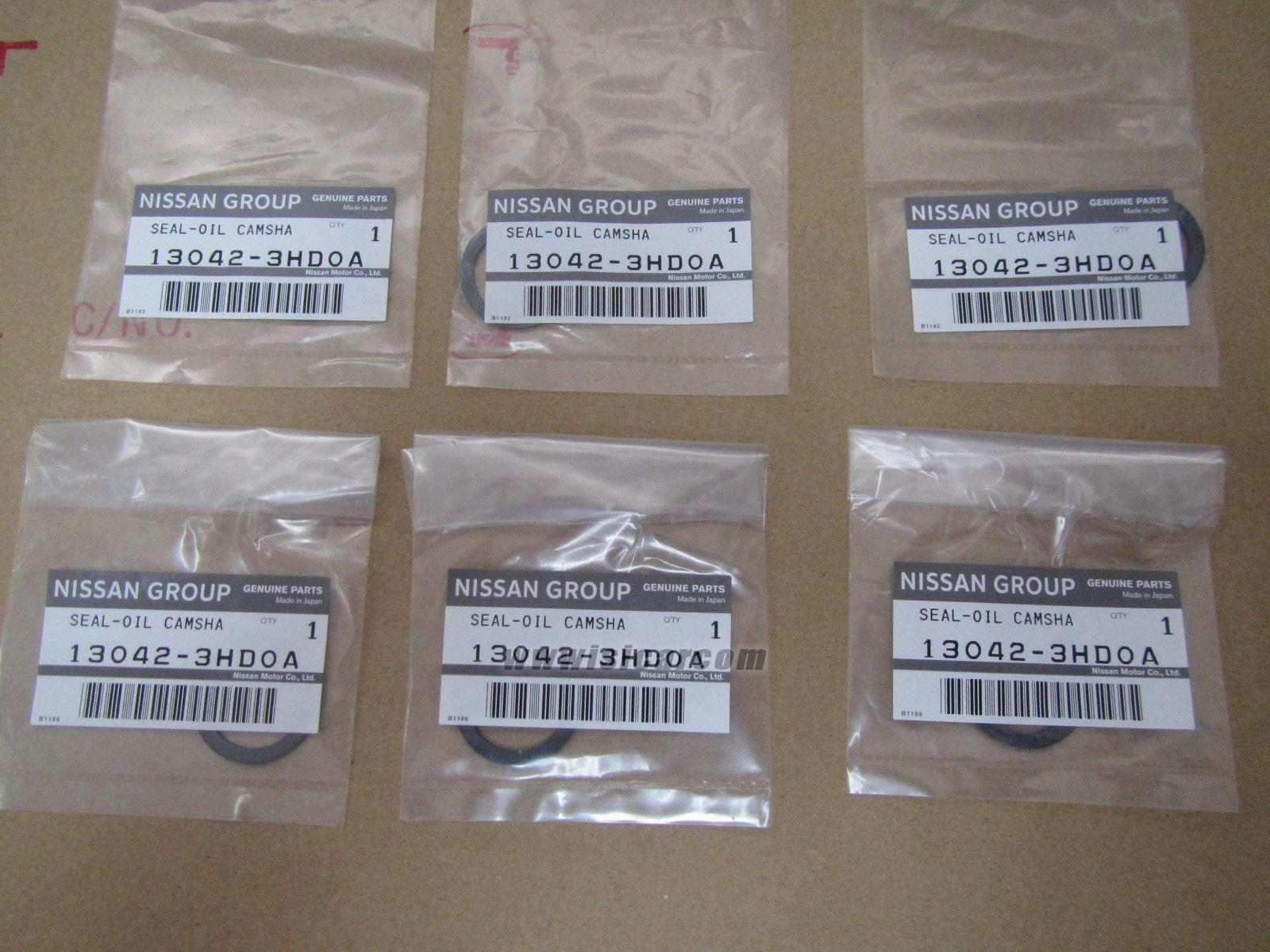 NISSAN GT-R R35 OIL SEAL SET X6pc INTAKE CAMSHAFT 13042-3HD0A VR38DETT ...