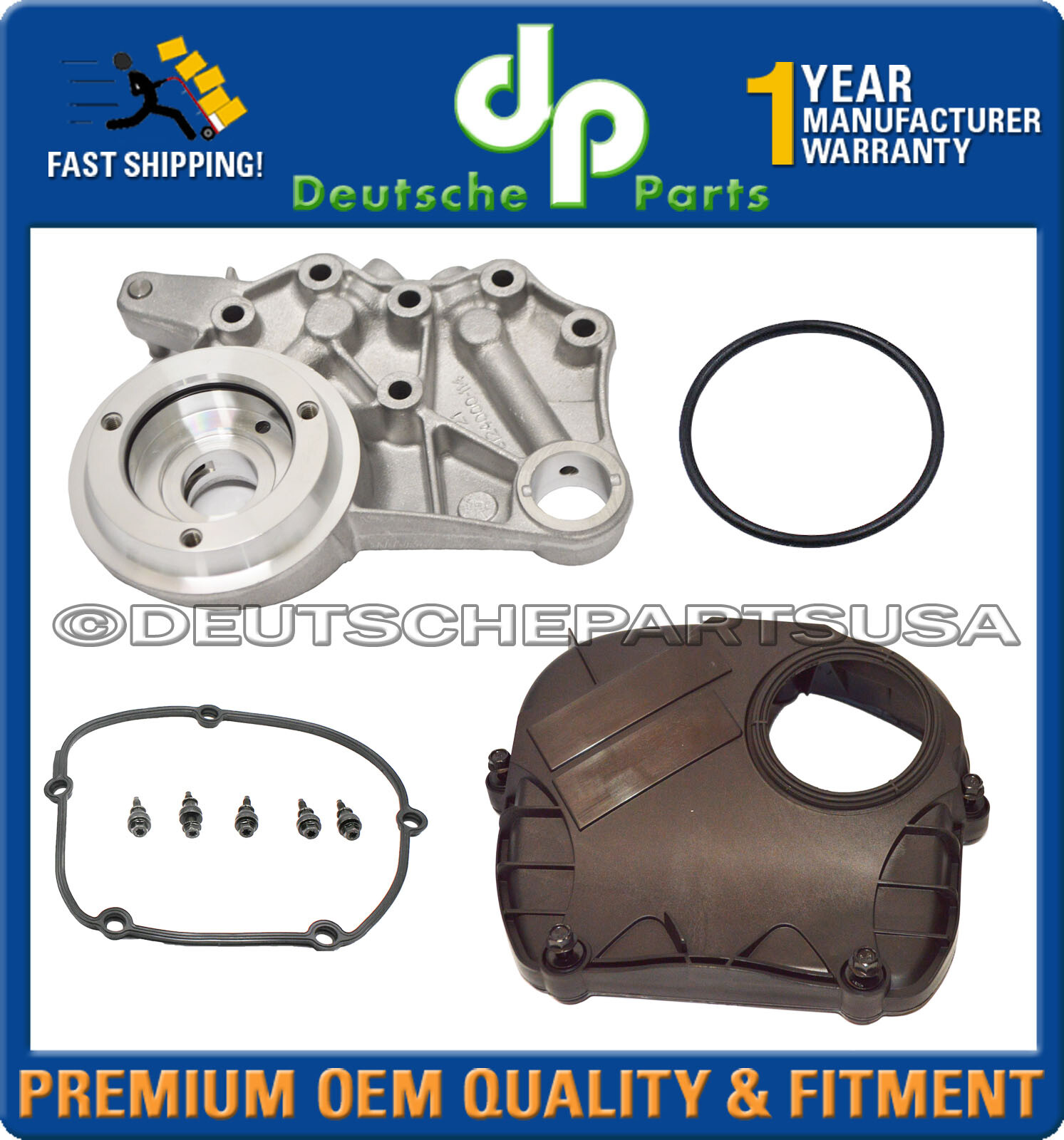 Audi VW A4 A3 Camshaft Bridge w/ Gasket & Upper Timing Cover w/Gasket ...