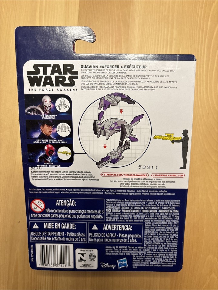 Hasbro The Force Awakens Space Mission Guavian Enforcer Action Figure ...
