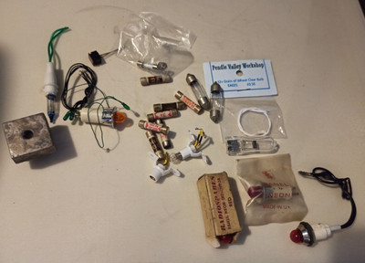 Mixed job lot for Model train railways - Bulbs fuses etc - Vintage ...