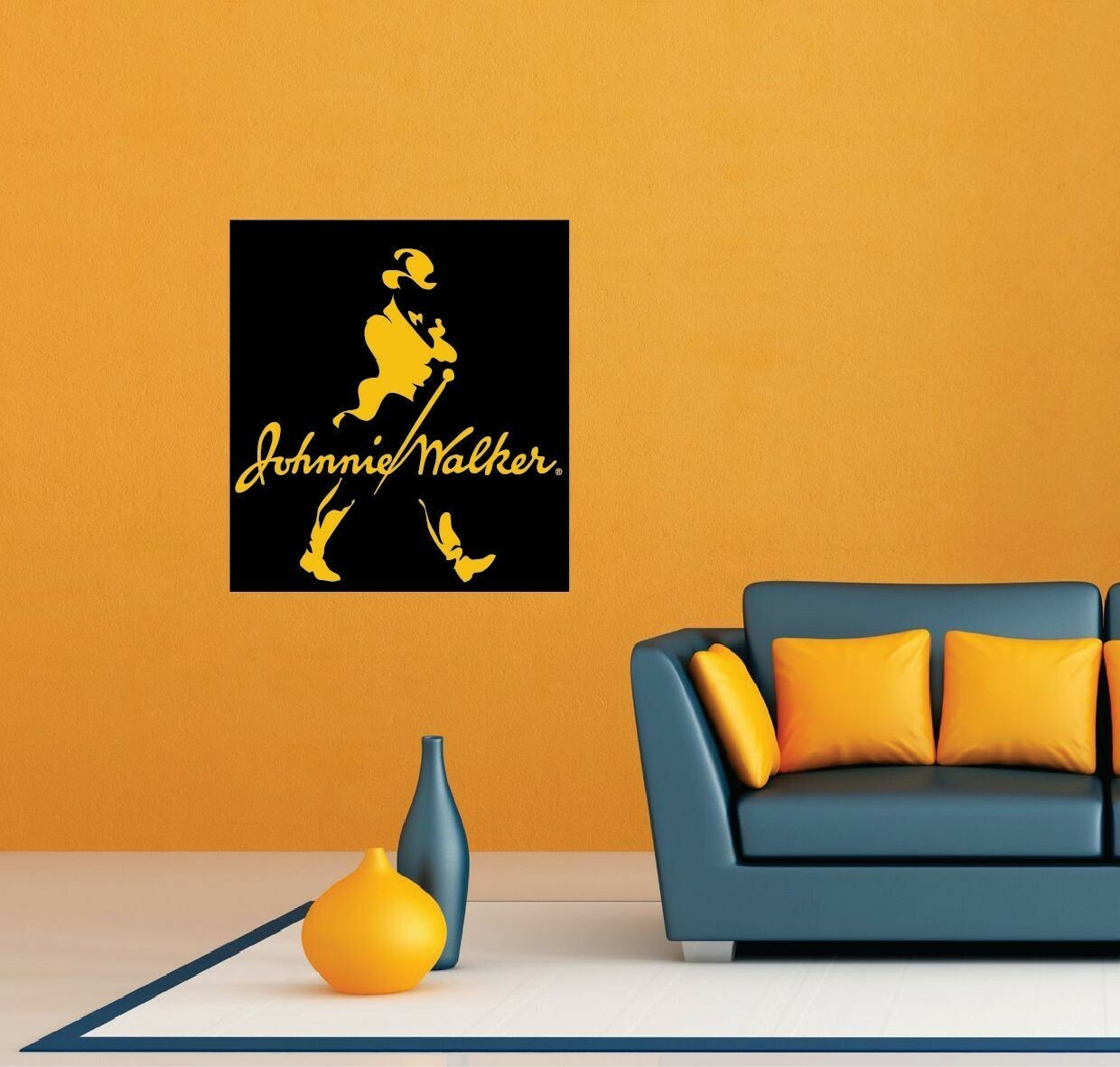 Johnnie Walker Scotch Whisky Bar Restaurant Wall Decor Sticker Decal 22 ...