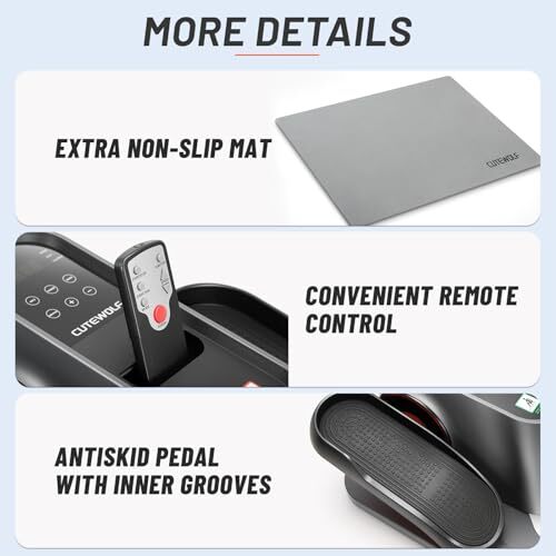 Ellipse Leg Exerciser as Seen on TV, Under Desk Elliptical Machine ...