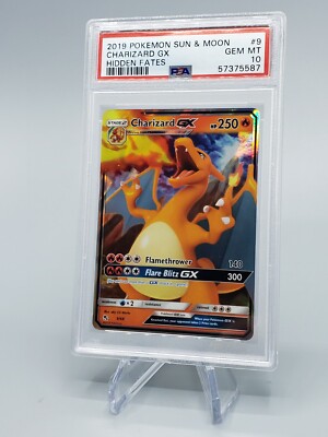 2019 Pokémon Charizard GX 9/68 Hidden Fates PSA 10 | eBay