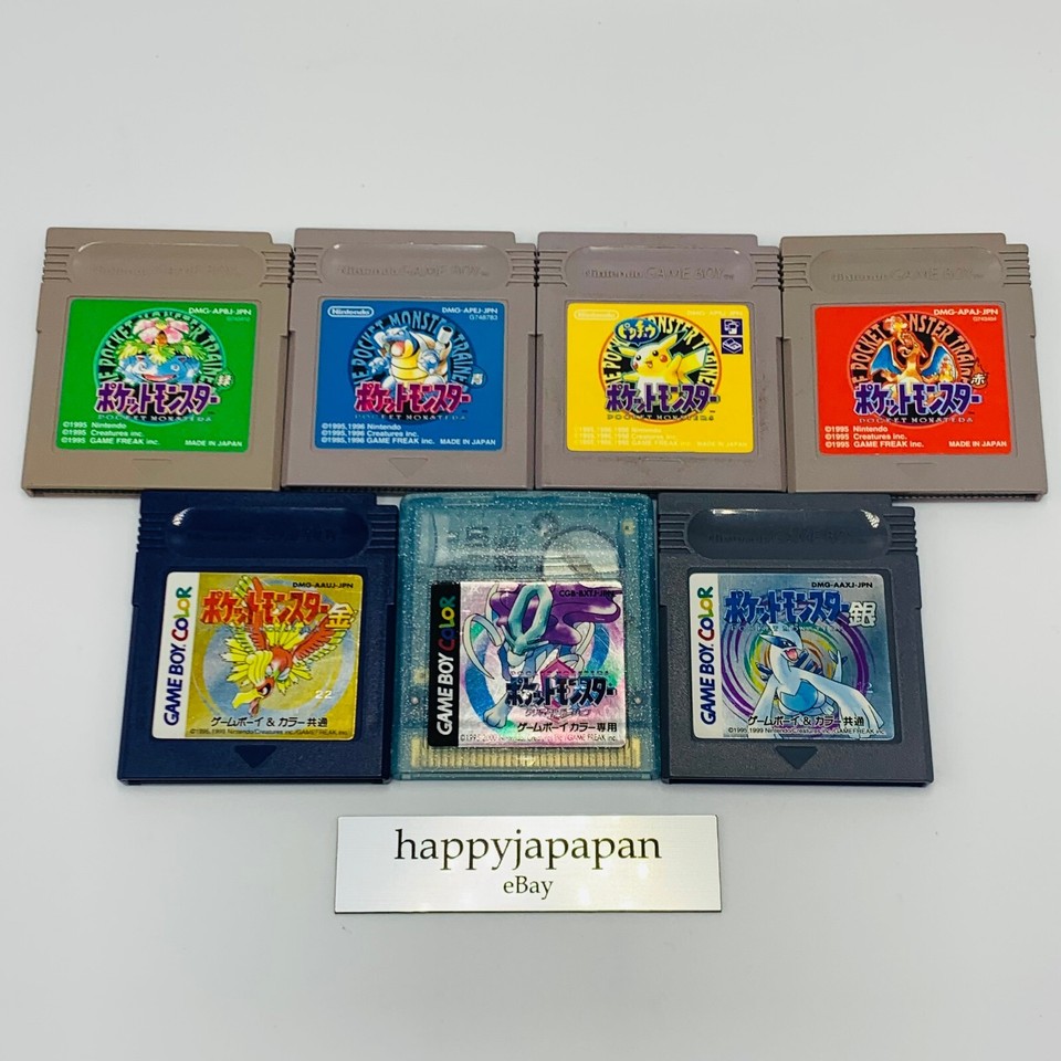 Pokemon Video Games GB GBC GBA Series choice Cartridge Only Japanese ...