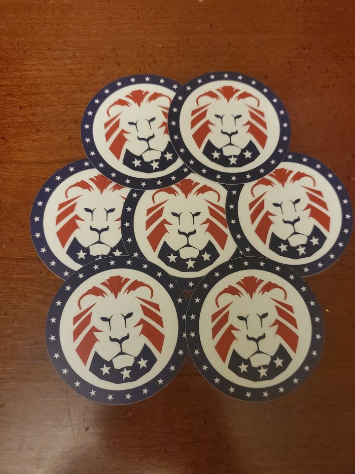 TRUMP 2024 Political Sticker Lion Logo MAGA LION alternative *WORLDWIDE ...