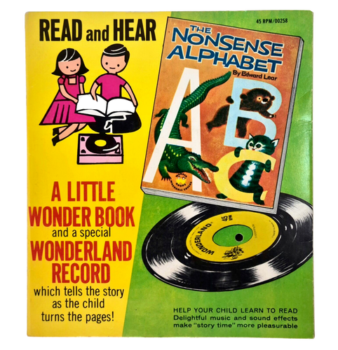 READ & HEAR Little Wonder Book & Wonderland Record ️THE NONSENSE ...