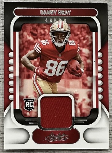 Danny Gray 2022 Panini Absolute Authentic Memorabilia ROOKIE 49ers #ARM ...