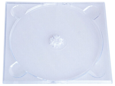400-Pak CASE of CLEAR Single CD DIGI-TRAYS (for gluing onto cardboard ...