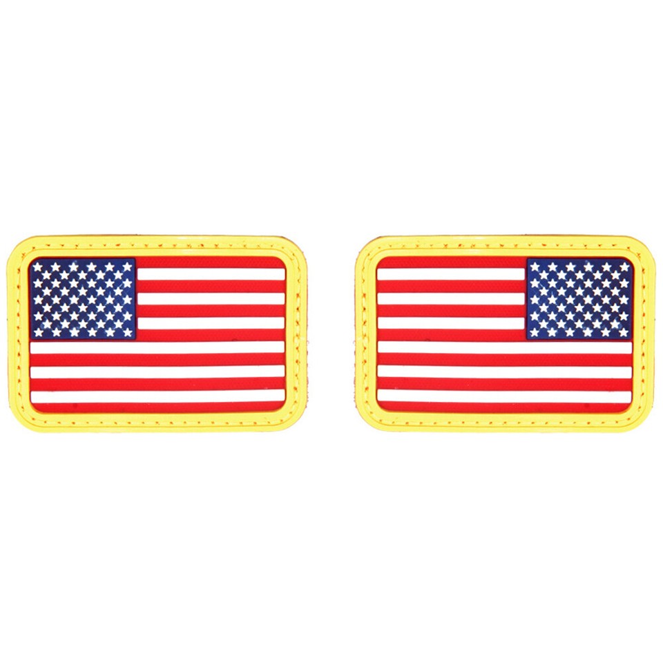 Lancer Tactical US Flag PVC Hook & Loop Tactical Morale Patch Set | eBay