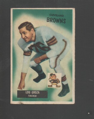 1955 Bowman Football Card #37 Lou Groza-Cleveland Browns Vg Card | eBay