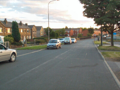 Photo 6x4 Tyersal Road, Tyersal Showing the contrast between the older ...