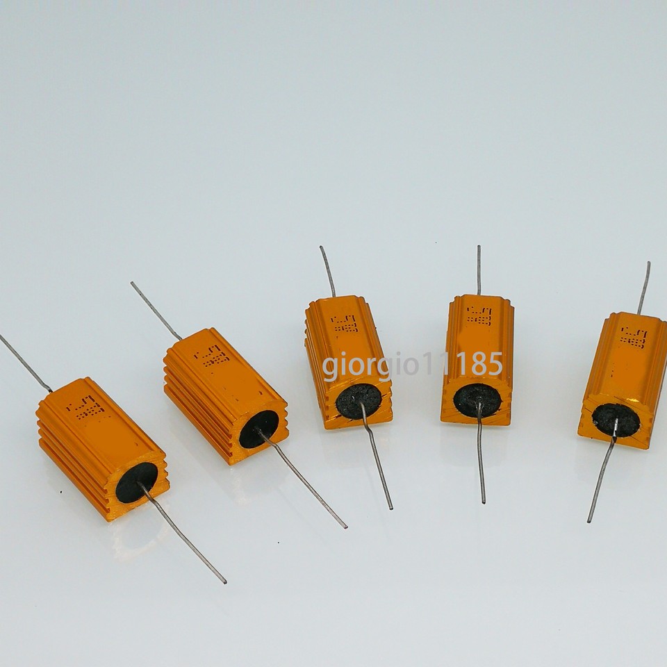 5pcs 10 ohm 10R 5W Watt Aluminum Housed Metal Case Wirewound Resistors ...