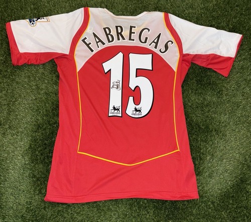 Cesc Fabregas Signed 2004/05 Arsenal Home Shirt | eBay UK