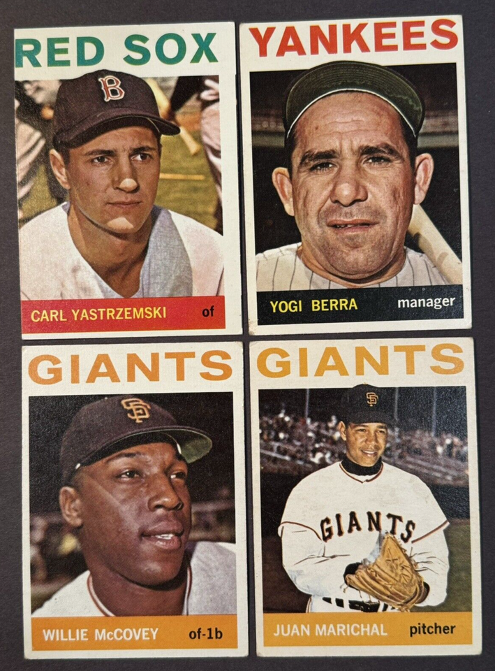 1964 Topps Baseball Complete Set (1-587) Mantle Mays Rose Niekro Rc PSA ...