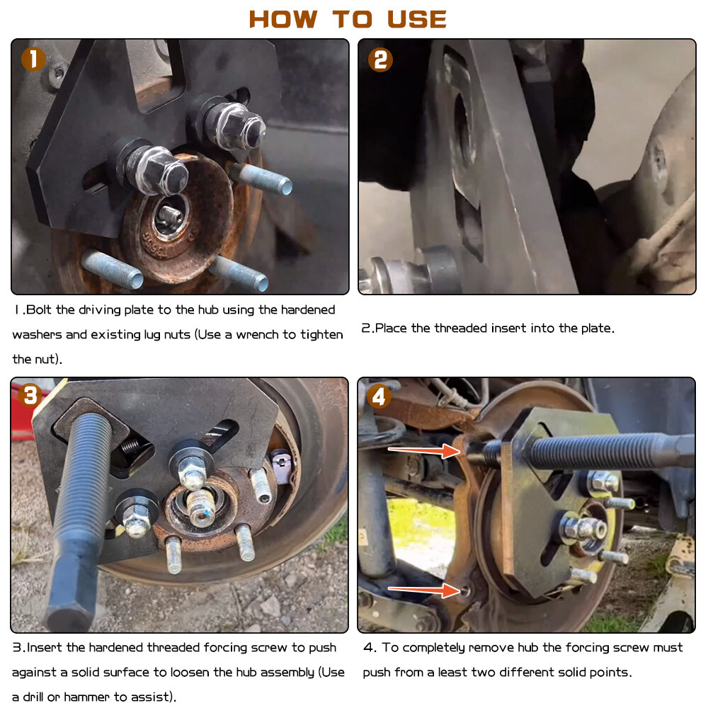 For Lisle 40100 Hub Remover 40110/40090/40080/43670 Cars Trucks Hub ...