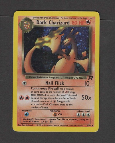 Pokemon Team Rocket #4/82 Dark Charizard Holo NM Rare | eBay