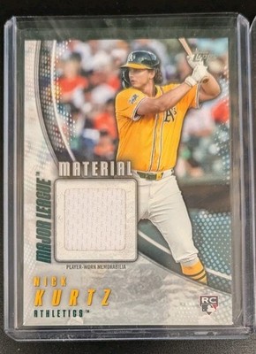 2025 Topps Update NICK KURTZ MAJOR LEAGUE MATERIAL RELIC RC #MMU-KUR | eBay