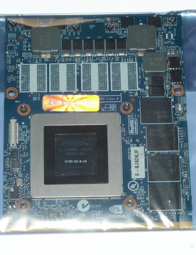 CLEVO Nvidia GTX 860M VIDEO CARD 4GB GDDR5 N15P-GX-8-A2 Graphics card ...