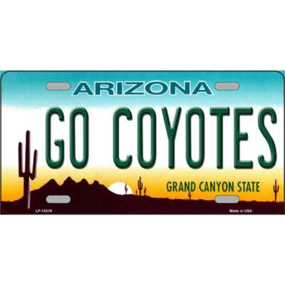 Go Coyotes Novelty Metal License Plate Tag Tag LP-13319 | eBay