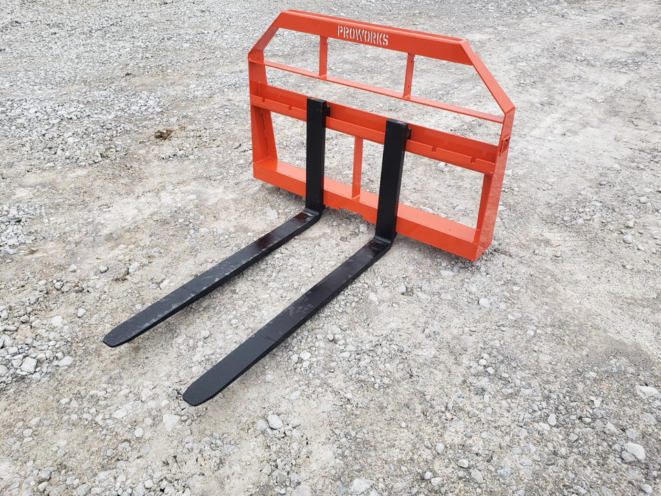 42" 2,200 Pound Pallet Forks Attachment Fits Kubota Kioti Tractor Quick ...