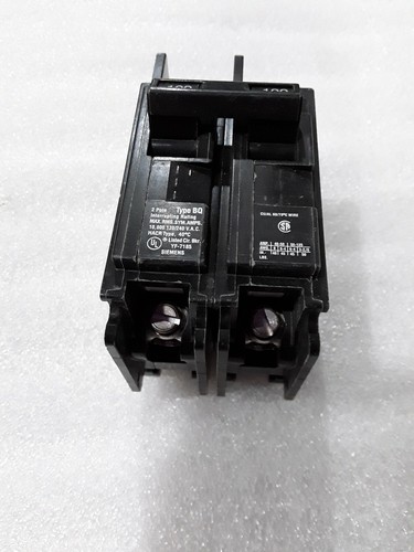 BQ2B100 SIEMENS 2 POLE 100A 240VAC 10KA UL NEW | eBay