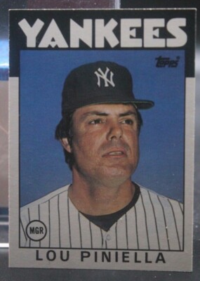 Lou Piniella (Yankees/Manager) - 1986 Topps Traded #86T | eBay