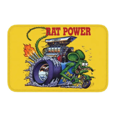 Rat Fink Doormat Non-Slip Rat Power Entrance Door Floor Mat Carpet Rug ...