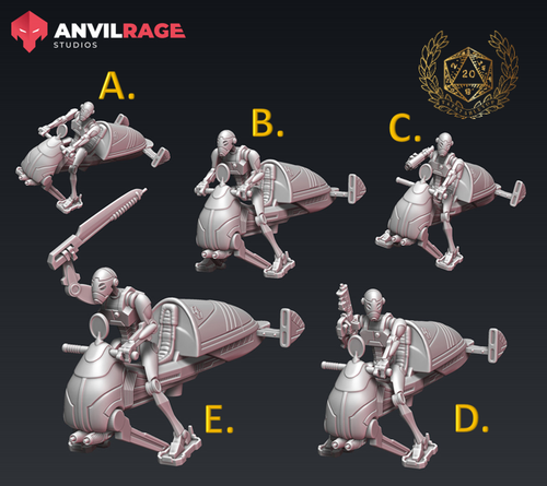 Ninja droid Flyers | Seps | Legion | Anvilrage Studios | 3d Printed ...